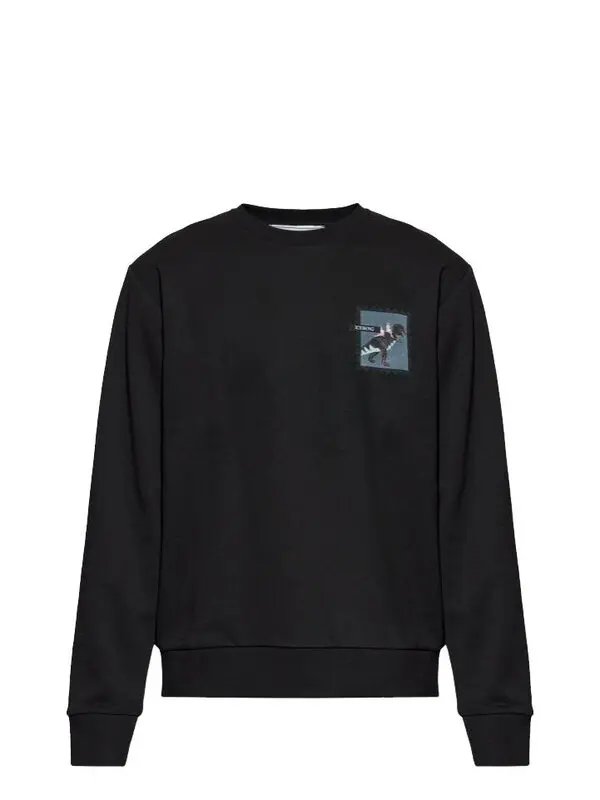 Iceberg Long Sleeve Printed Sweatshirt - Black