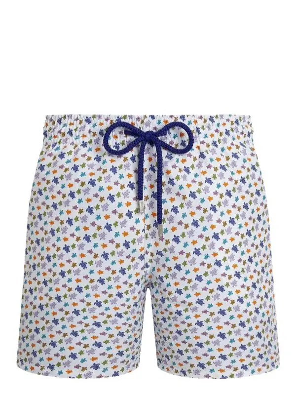 Vilebrequin Micro Turtle Print Swim Shorts - White