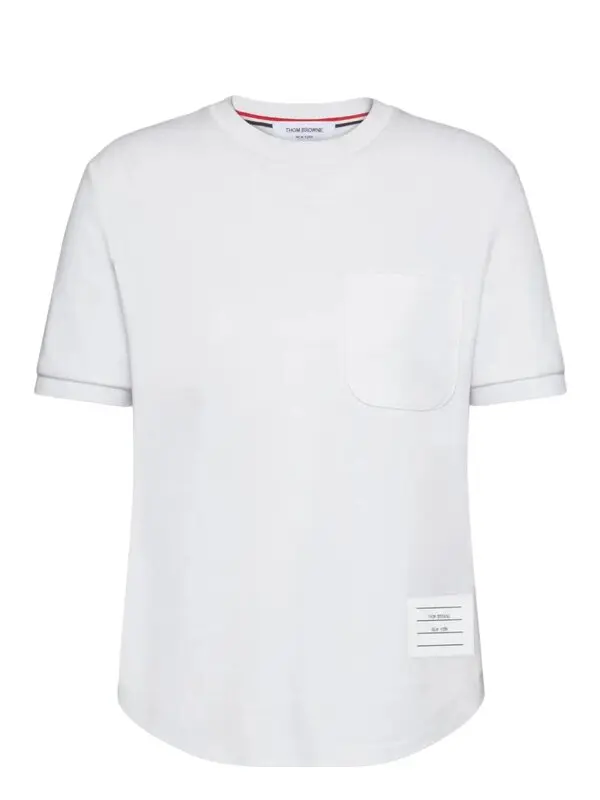 Thom Browne Crew Neck Pocket T-shirt - White