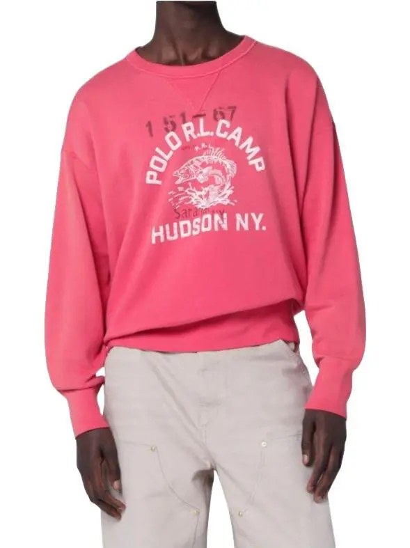 Polo Ralph Lauren Graphic Printed Crewneck Sweatshirt - Red