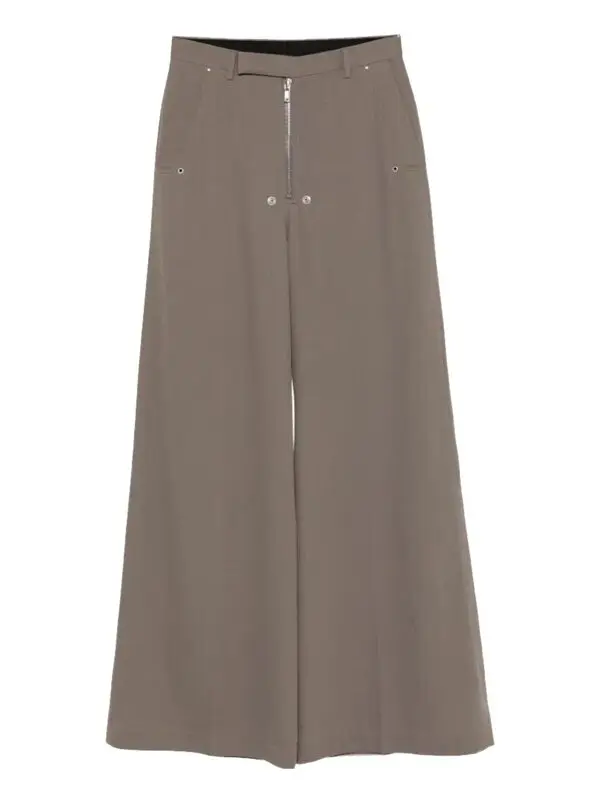 Rick Owens Zipper Detail Trousers - Green