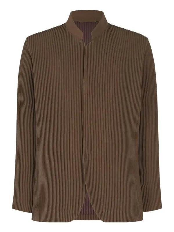 Issey Miyake Homme Plissé Pleated Jacket - Brown