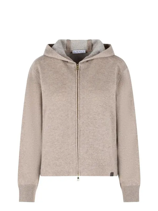 Max Mara Zip-up Hoodie - Beige