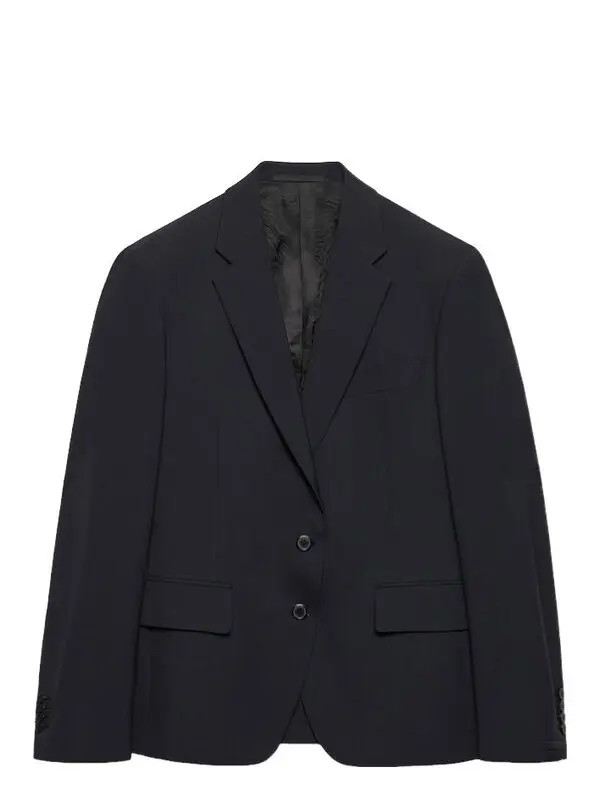 Prada Single-breasted Tailored Blazer - Navy Blue