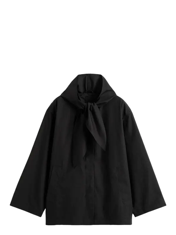 TOTEME Scarf Detailed Long-sleeved Jacket - Black