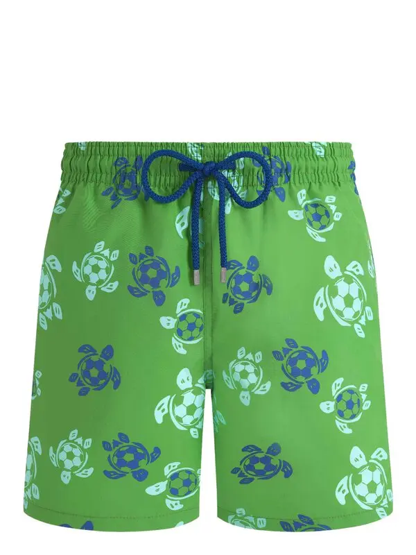 Vilebrequin Graphic Turtle Print Swim Shorts - Laser