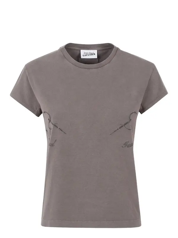 JEAN PAUL GAULTIER Embroidered T-shirt - No