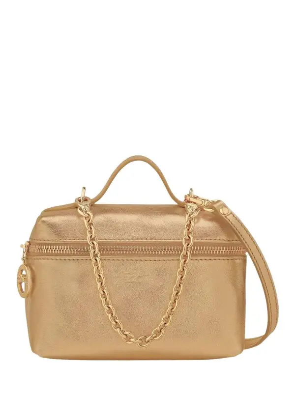 Longchamp Le Pliage Xtra Zip Chain Cross Body Bag - Golden