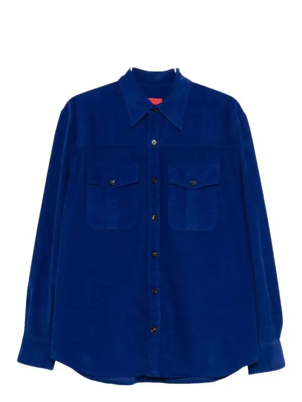 Isaia Long-sleeved Shirt - Blue