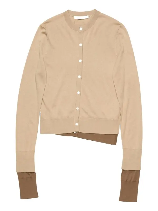 Acne Studios Long-sleeved Knitted Cardigan - Nude