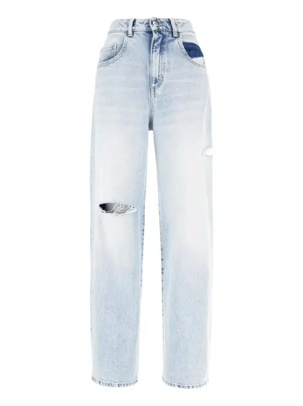 ICON DENIM LOS ANGELES Poppy Distressed Jeans - White
