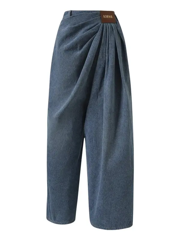 Loewe Draped Jeans With Pleated Detail - No