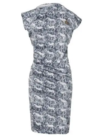 VIVIENNE WESTWOOD Draped Asymmetrical Mini Dress - Gray
