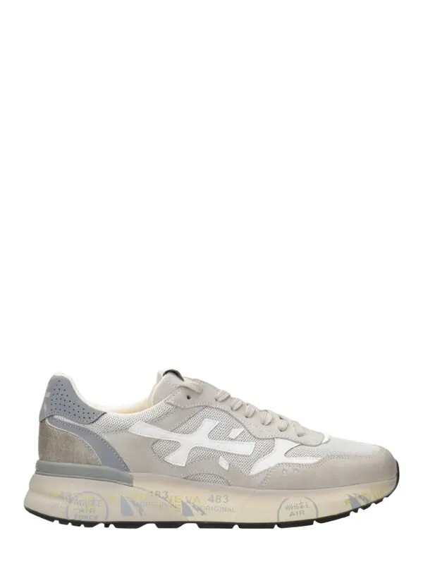 Premiata Lace-up Round Toe Sneakers - Gray