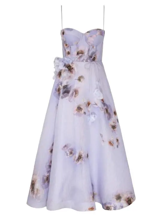 Zimmermann Hypnotic Picnic Dress - Purple