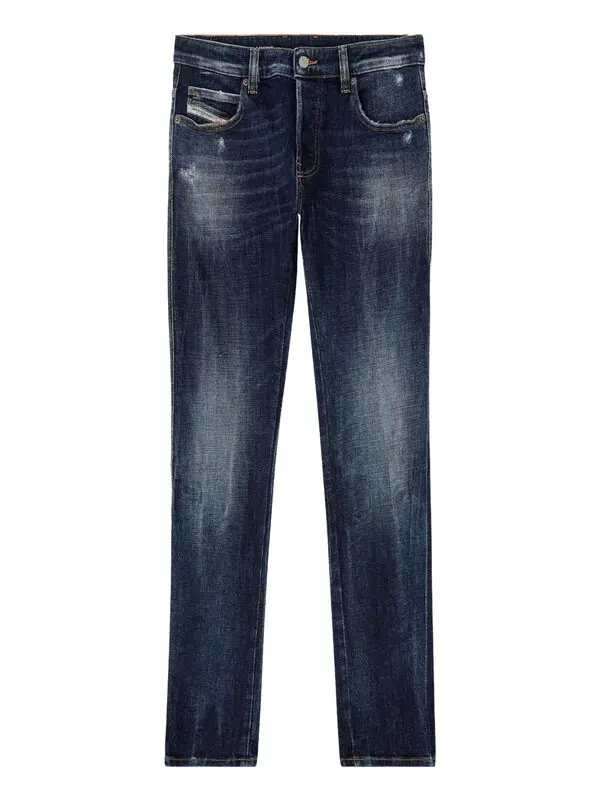 DIESEL® D-vyl 0adbn Button Slim Jeans - Dark Blue