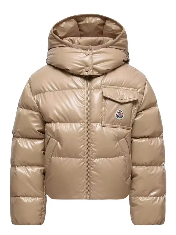 Moncler Andro Hooded Down Jacket - Beige