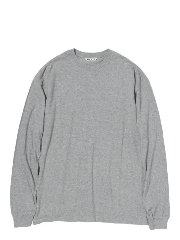 Auralee Long-sleeved Crew Neck T-shirt - Gray