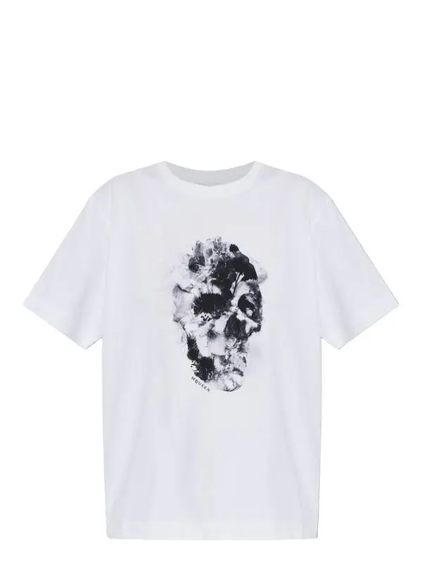 Alexander McQueen Skull Print T-shirt - White