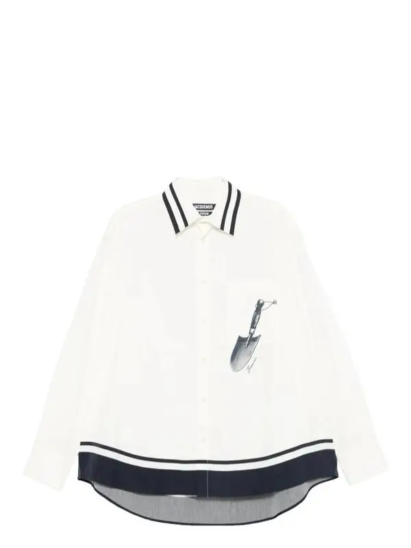 Jacquemus La Chemise Camargue Graphic Printed Shirt - No
