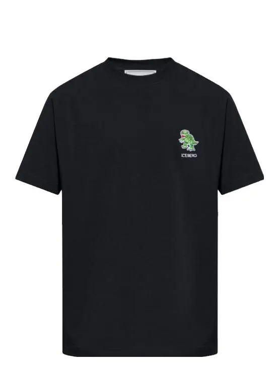 Iceberg Short Sleeve Crewneck T-shirt - Black