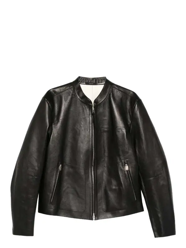 TOM FORD Zip-fastening Leather Jacket - Black