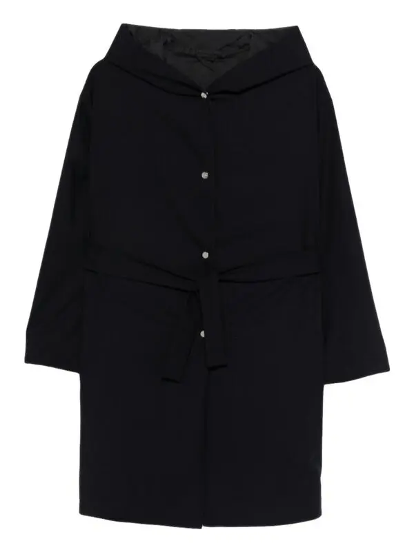 Herno Hooded Parka Coat - Black