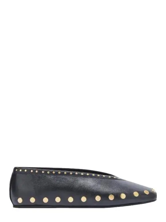 GANNI Studded Ballet Flats - Black