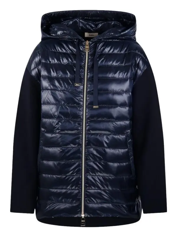 Herno Hooded Quilted Coat - Black