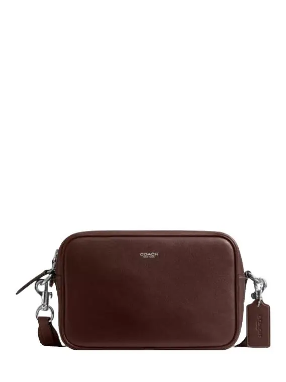 COACH Radio Camera Leather Shoulder Bag - Maple