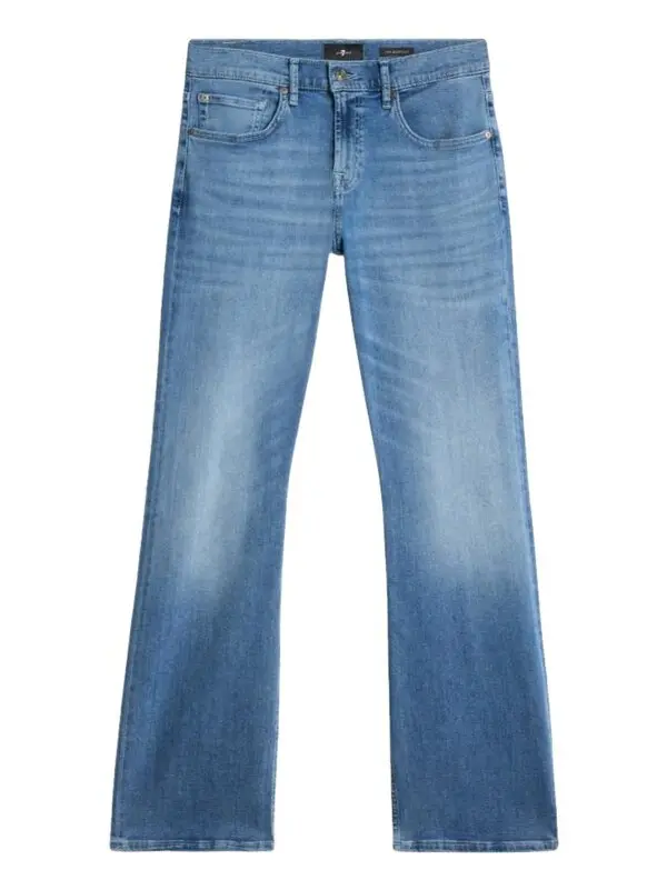 7 For All Mankind Bootcut Stretch Jeans In Medium Wash - Blue