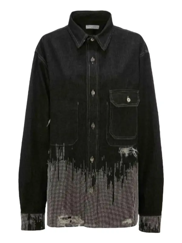 J.W.ANDERSON Jw Anderson Studded Collared Button-up Jacket - Black