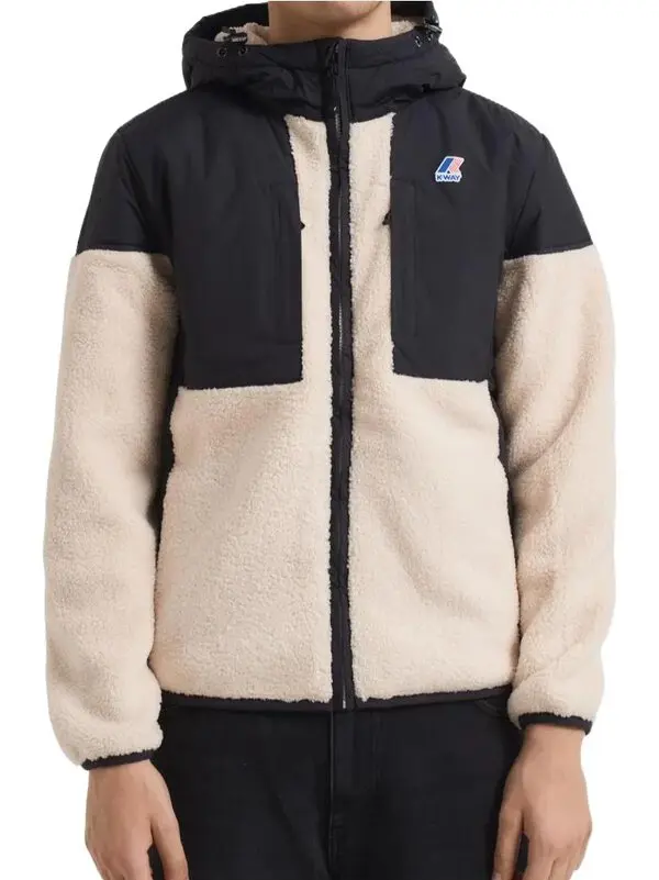 K-WAY Samson 4.0 Fleece Hooded Jacket - Nude