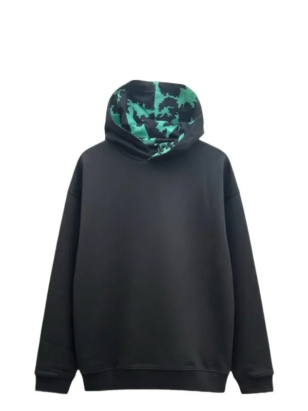 Dries Van Noten Floral Print Reversible Hoodie - Black