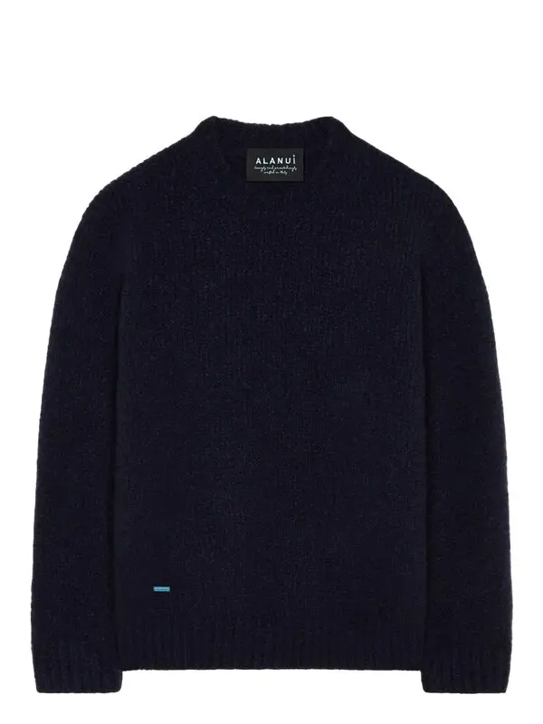 Alanui Brushed Crew-neck Sweater - Black