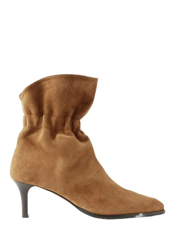 Isabel Marant Étoile Forla Gathered Ankle Boots - Tan