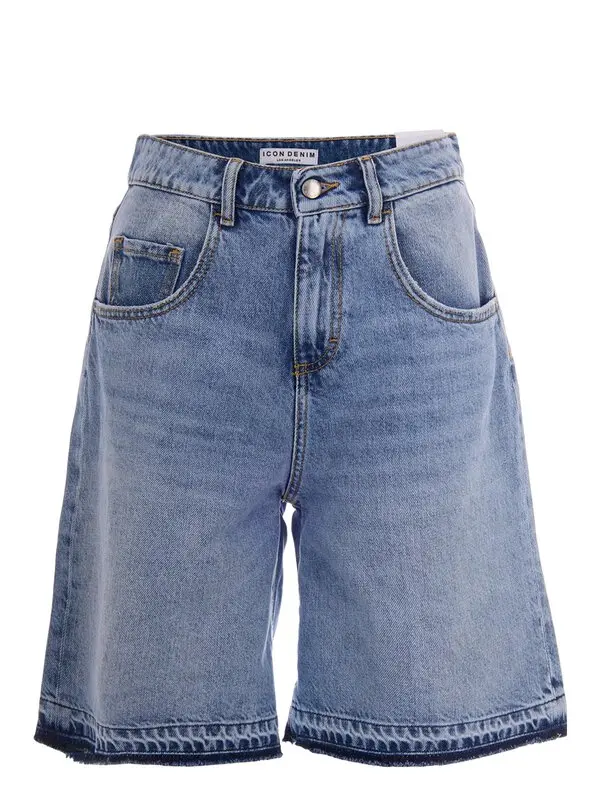 ICON DENIM LOS ANGELES Bermuda Shorts - Sky Blue