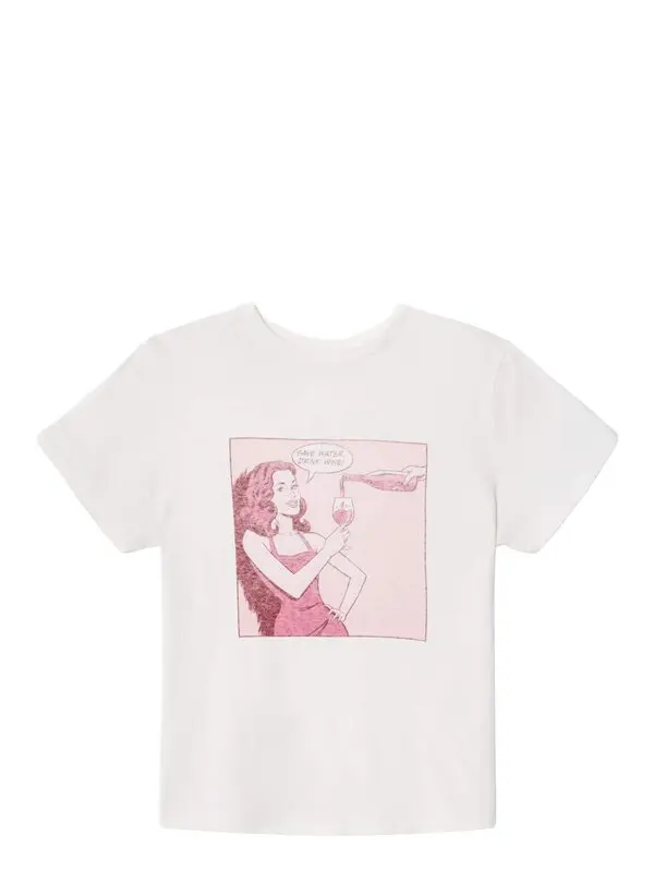RE/DONE Vintage Print Graphic T-shirt - White