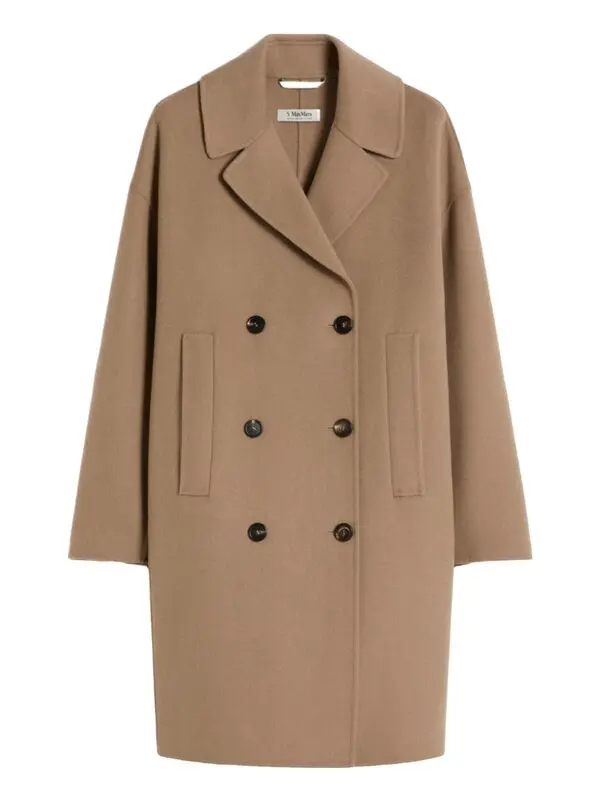 Max Mara Six-button Double-breasted Coat - Hazelnut Brown