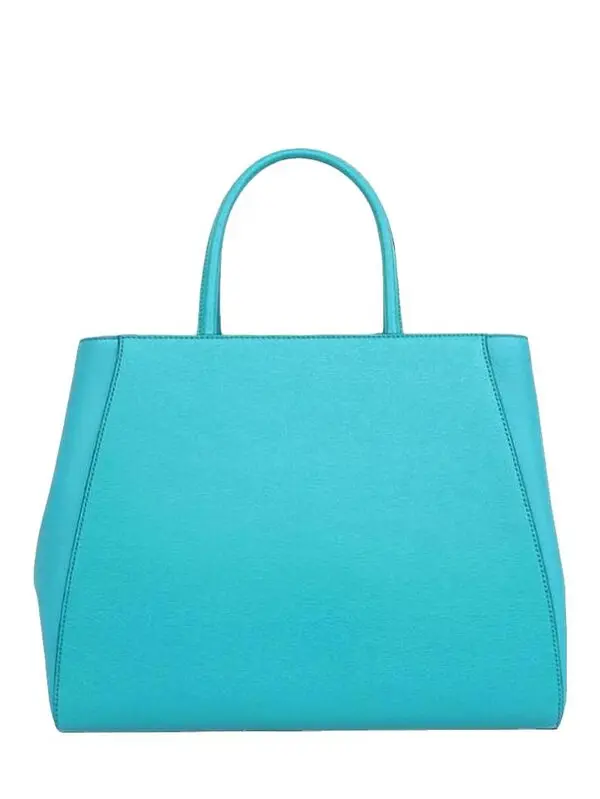 Fendi Logo Top Handle Handbag - Blue
