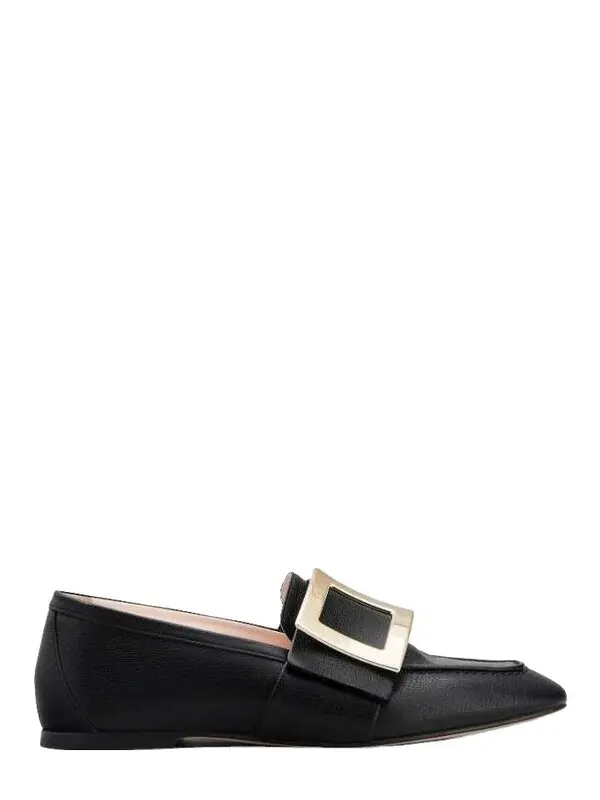 ROGER VIVIER Logo Buckled Loafers - Black