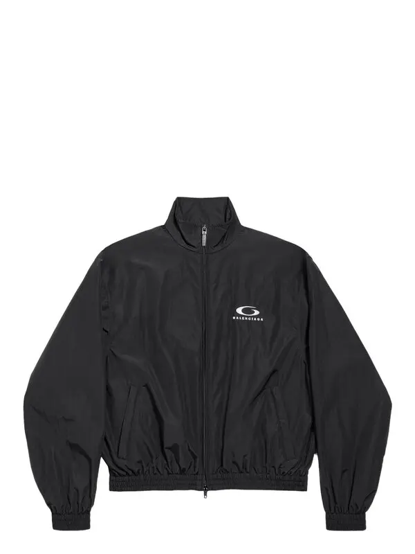 Balenciaga Loop Sports Icon Tracksuit Jacket - Black