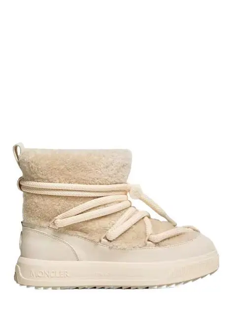 Moncler Altive Mid Teddy Snow Boots - Light Beige