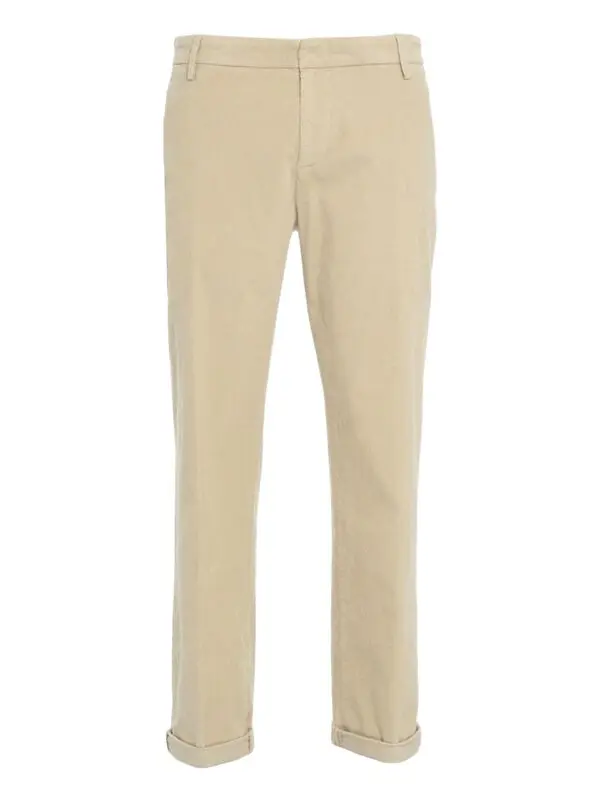 DONDUP Tailored Trousers With Logo Detail - Nude