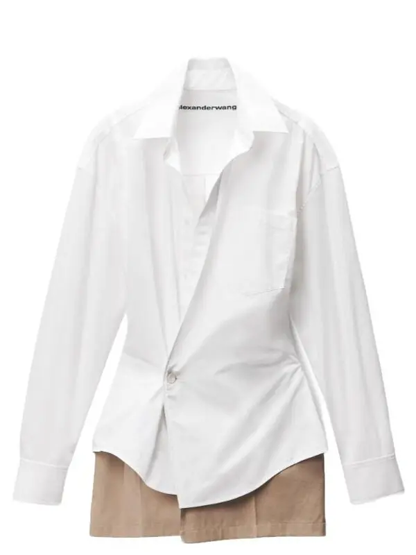 Alexander Wang Cotton Wrap Shirt - White