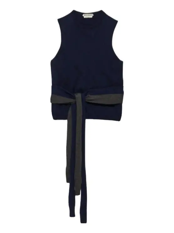 J.W.ANDERSON Waist Tie Tank Top - Navy