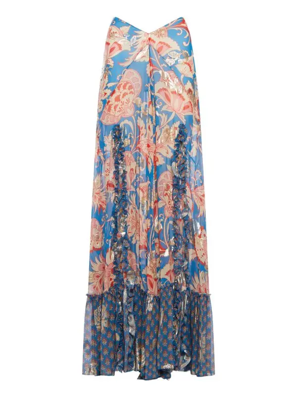 Etro Paisley Ruffled Maxi Skirt - Multi