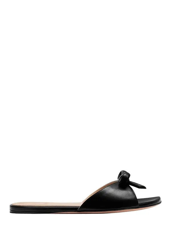 Dior Bow Slide Sandals - Black