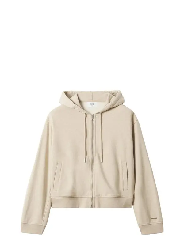 Maison Kitsuné Comfort Zip-up Hoodie - Nude