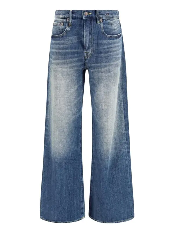 R13 Darcy Loose Straight Jeans - Blue